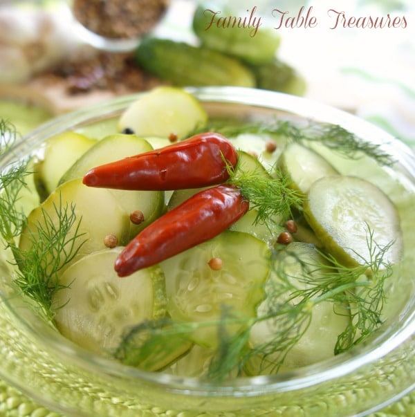 {Grandpa's} Half Sour Pickles - Family Table Treasures
