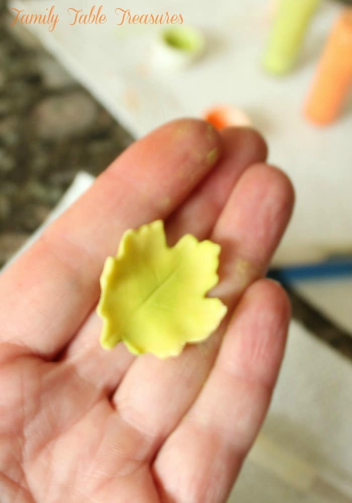 How to make Autumn Gumpaste Leaves - Family Table Treasures