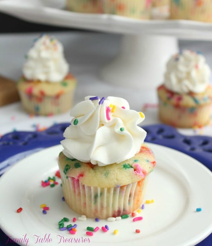 Easy Homemade Funfetti Cupcake Recipe - Family Table Treasures
